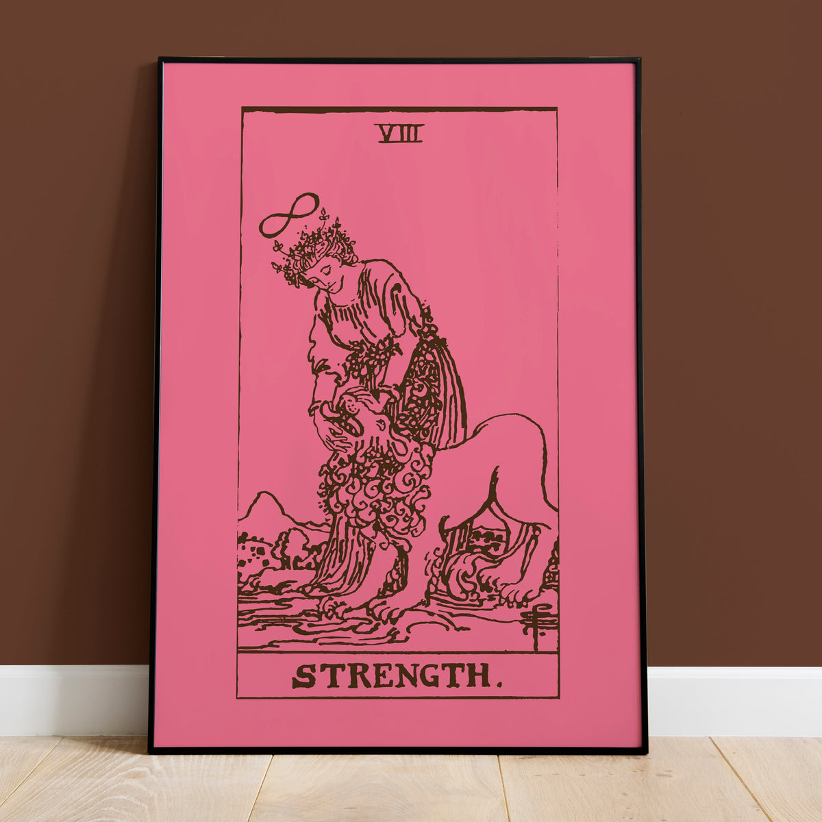 Leo Strength Tarot Card Art Print- Star Sign Poster - Buy Now ...